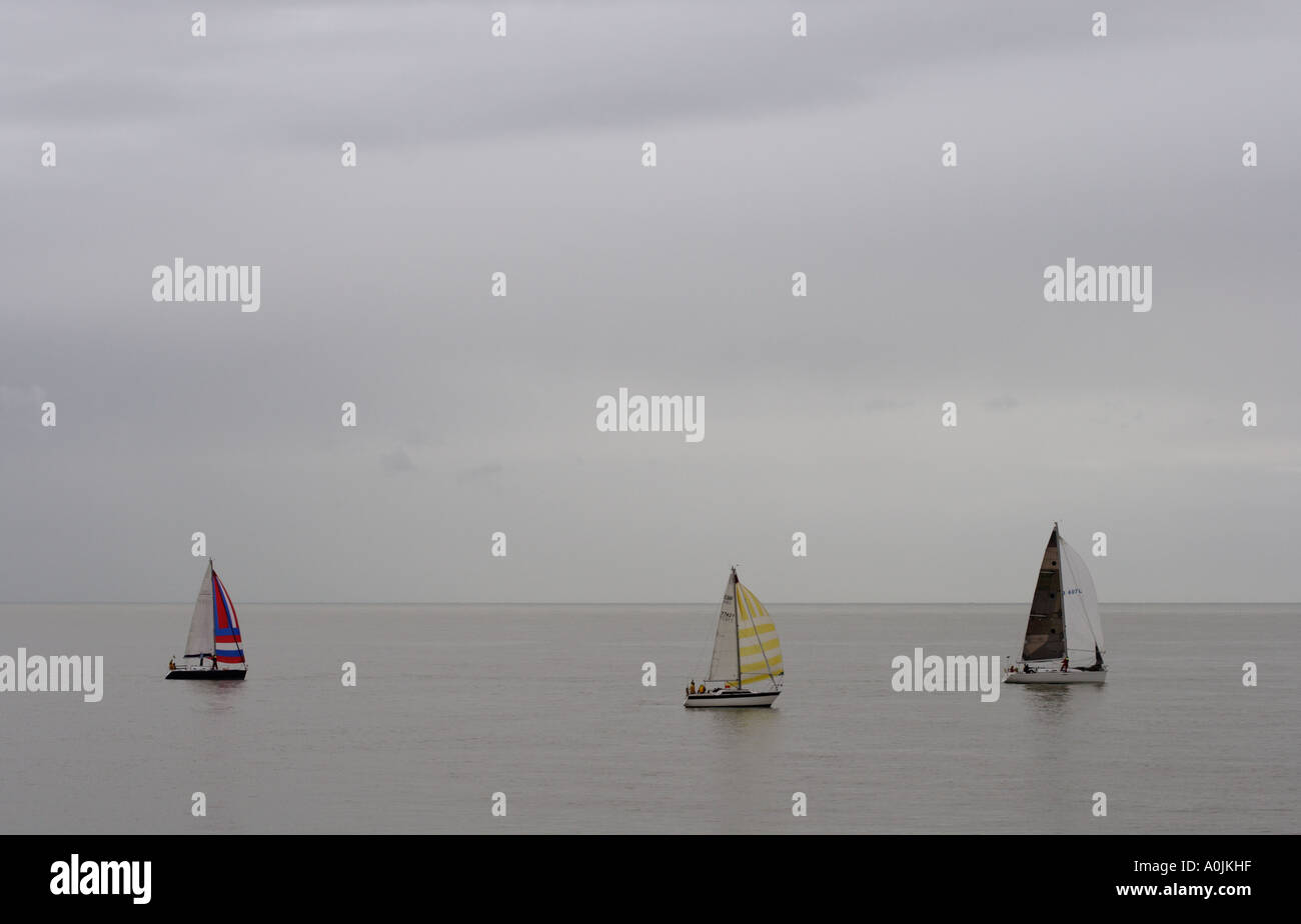 Three sailing boats hi-res stock photography and images - Alamy