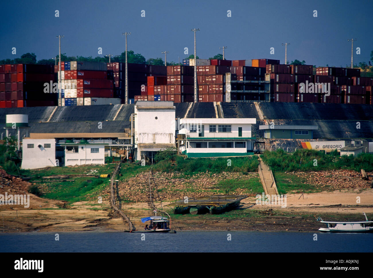 container containers cargo containerized cargo in port in the capital ...