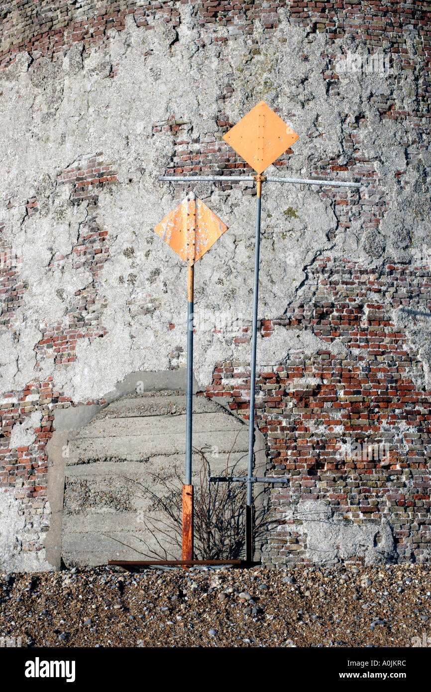 Beach navigation signs Stock Photo - Alamy
