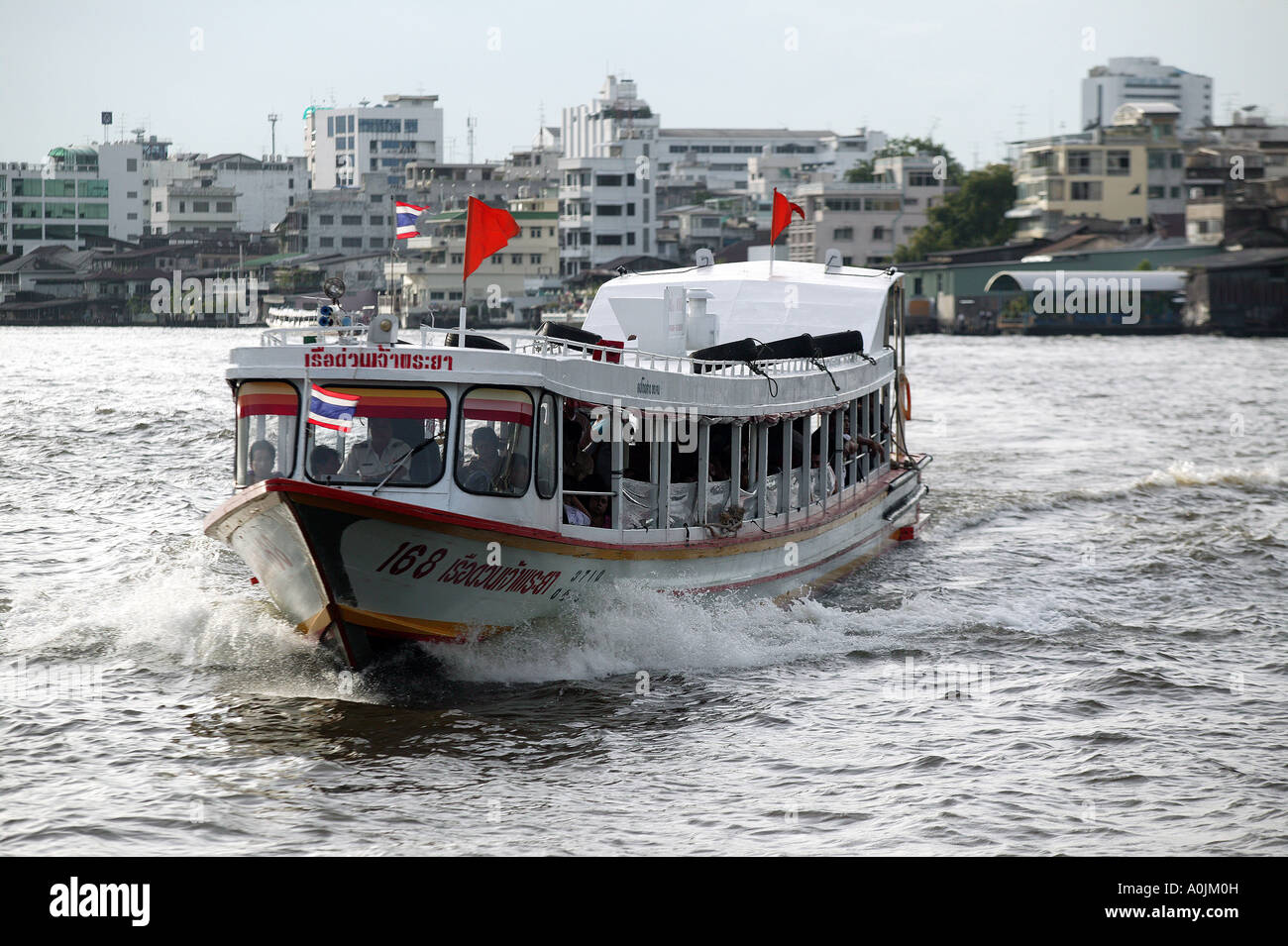 The River Express boats a form of public transport on the Chao Phraya ...