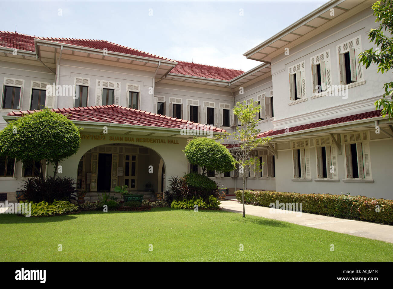 Exterior view of the Suan Bua Residential Hall which was built by King ...