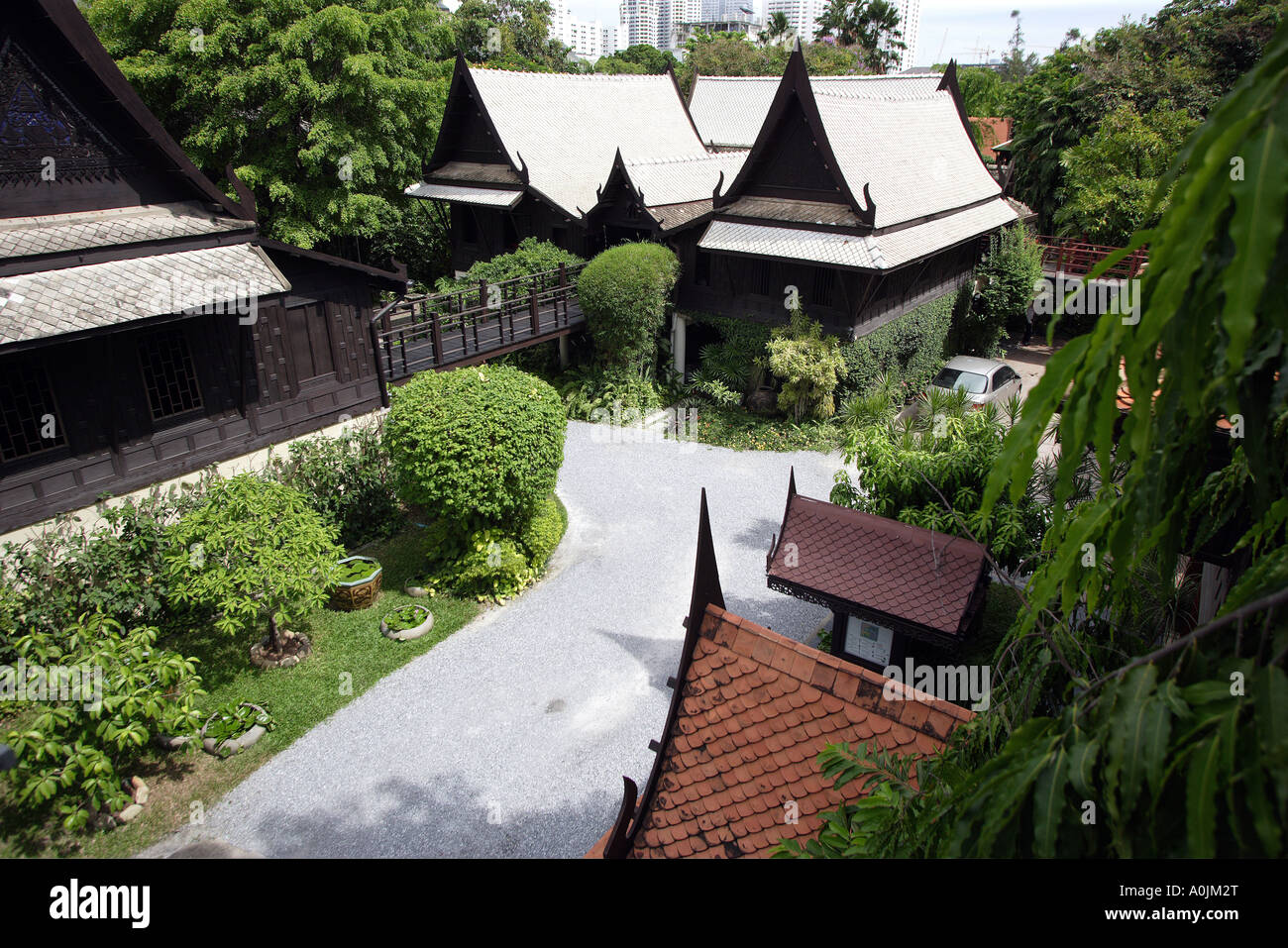 Suan Pakkad Palace in Bangkok Thailand The palace stands in tropical ...