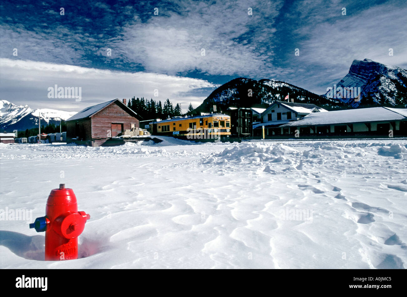 Banff Train Station Canada Stock Photo - Alamy