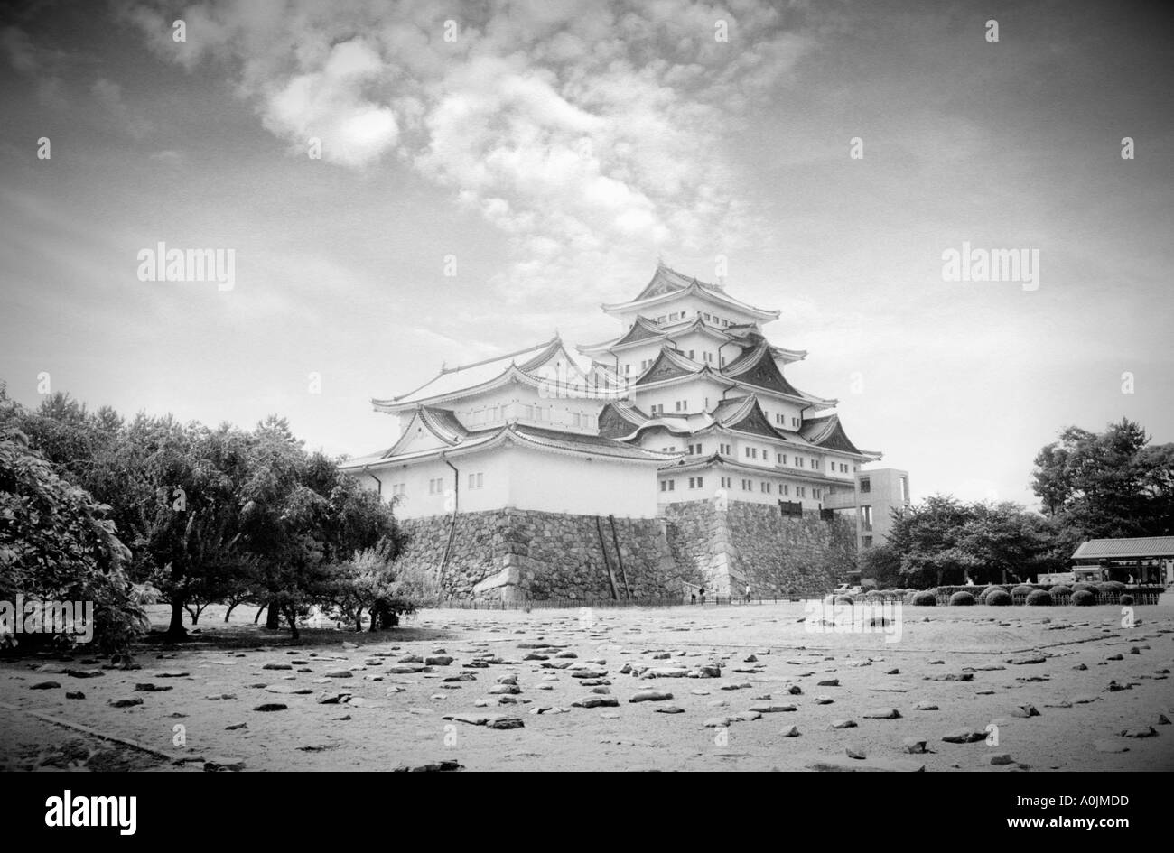 The castle of nagoya Black and White Stock Photos & Images - Alamy