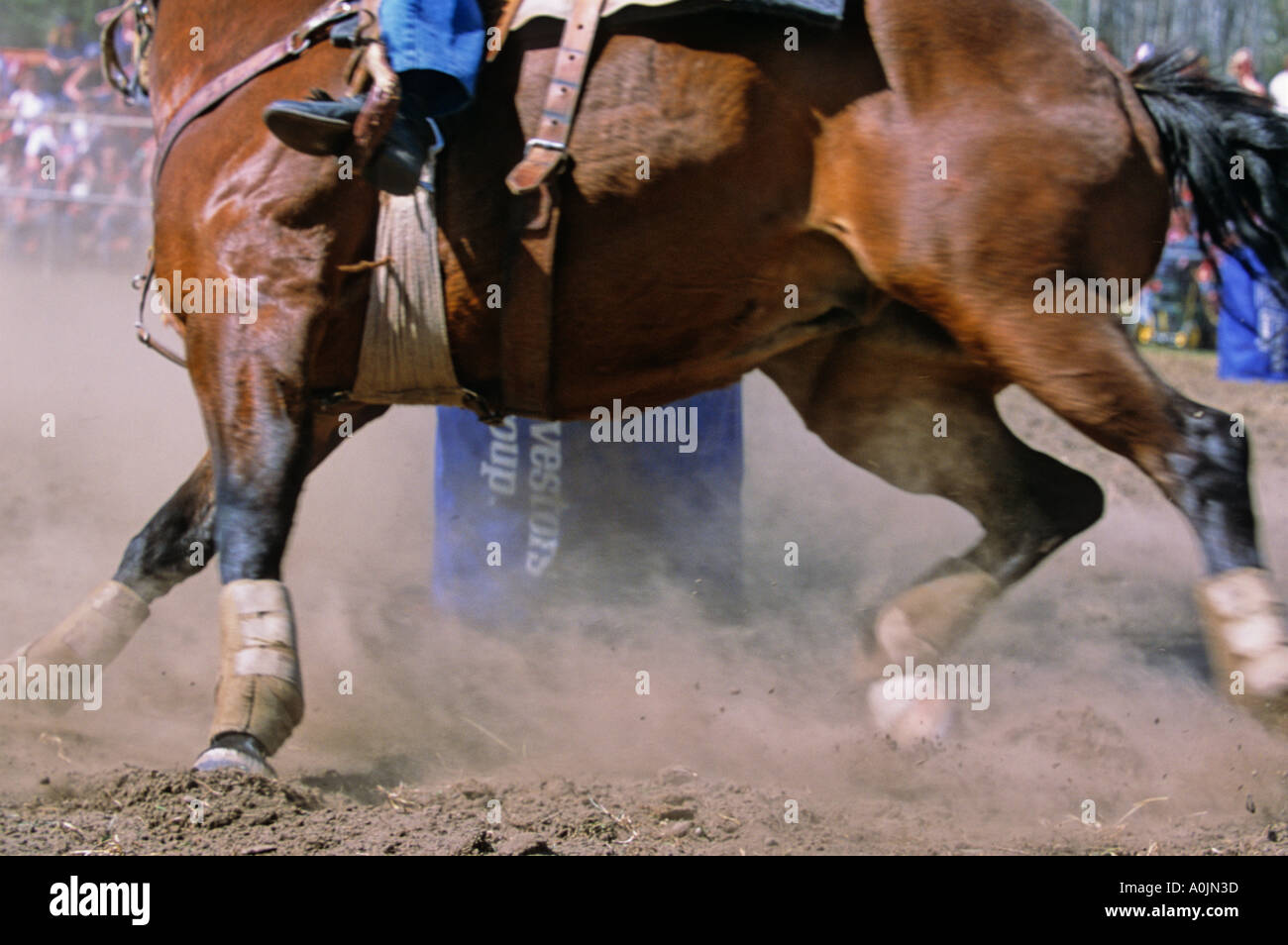Barrel Racing 1 Stock Photo - Alamy