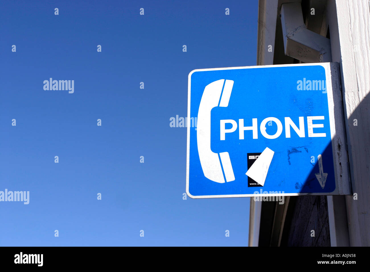Pay Phone sign Stock Photo - Alamy