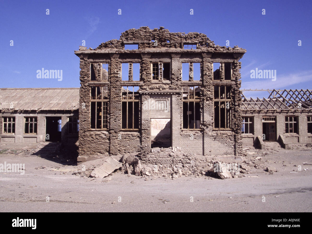 Remains of diamond mining settlement Elizabeth Bay Namibia Africa Stock ...