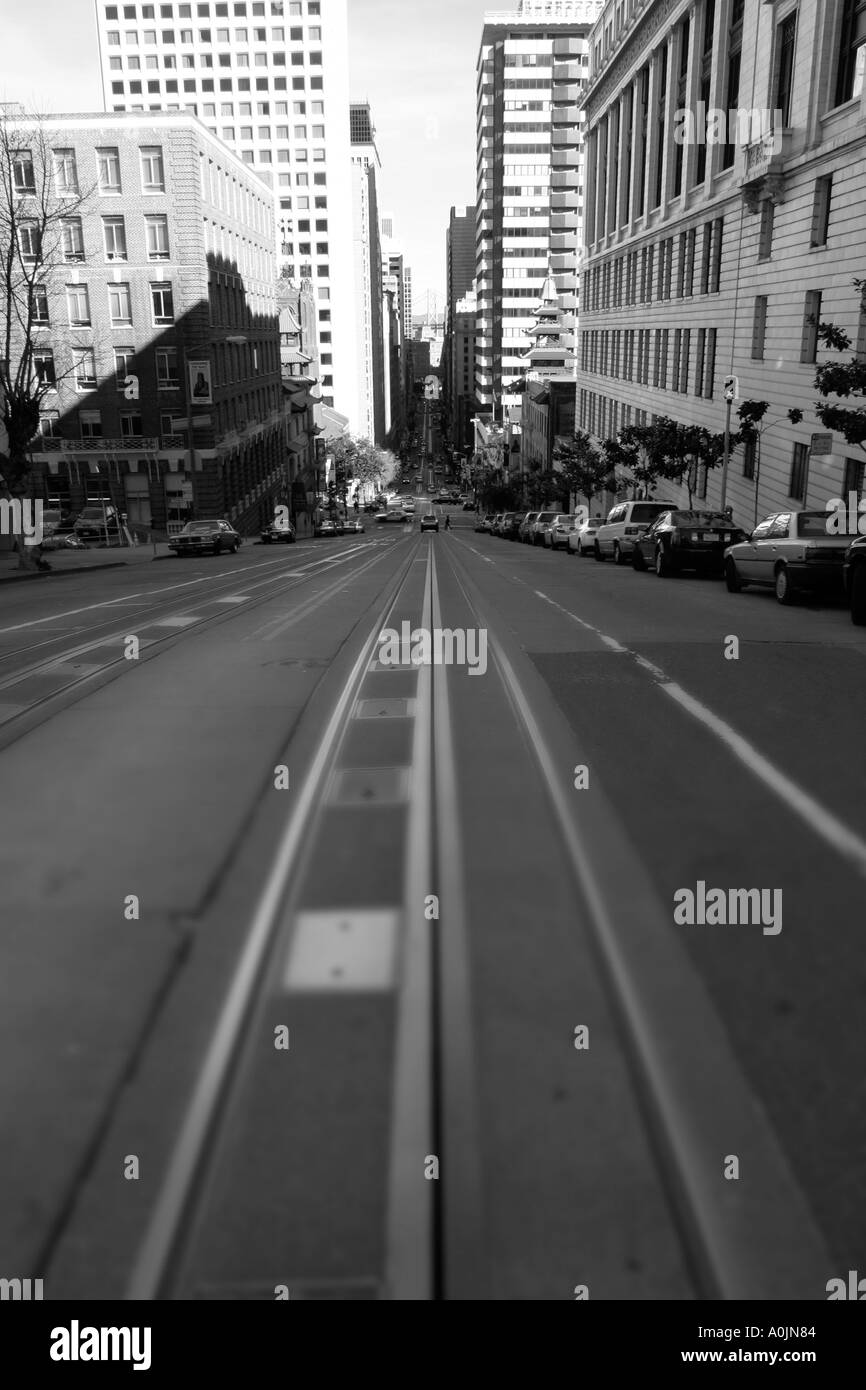 Bus in san francisco Black and White Stock Photos & Images - Alamy