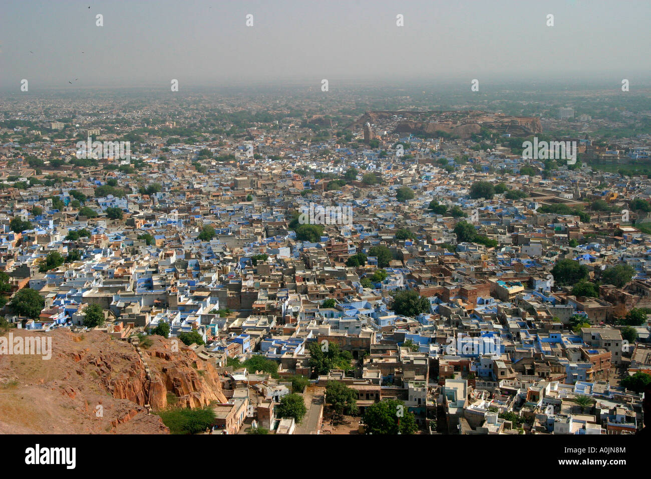 View of the blue city of Jodhpur, Rajasthan, India Stock Photo - Alamy