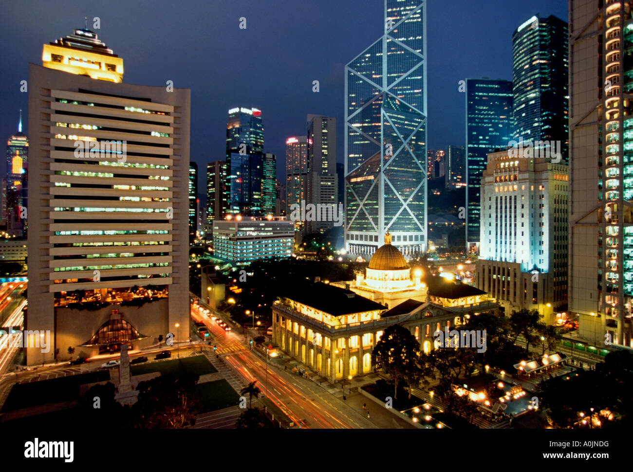 cityscape, Statue Square, Hong Kong Island, Hong Kong, China, Asia ...