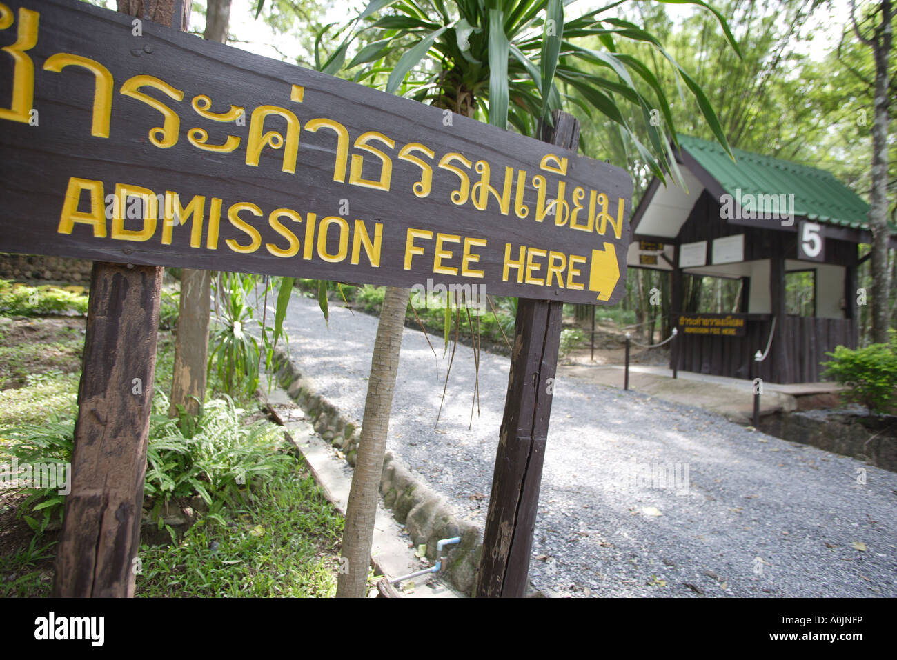 Signage Phu Kradung National Park North East Thailand There are 50km of ...