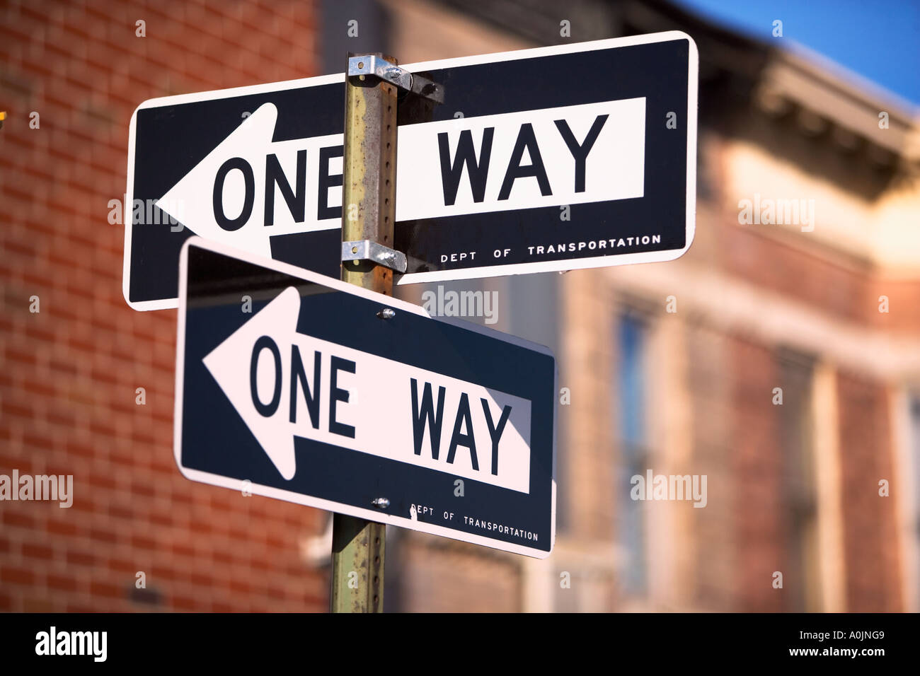 ONE WAY SIGNS, OPTION, DECISION Stock Photo - Alamy