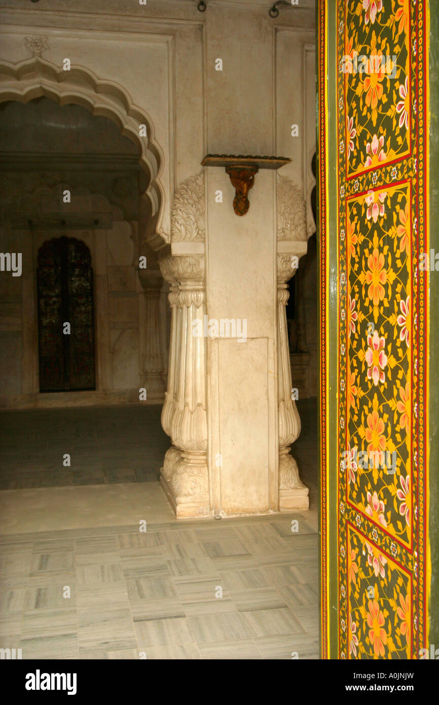 Interior of the Junagarh Fort, Bikaner, Rajasthan, India Stock Photo ...