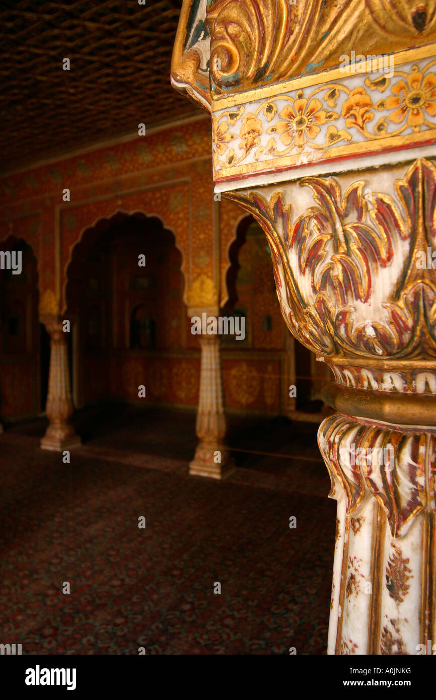 Interior of the Junagarh Fort, Bikaner, Rajasthan, India Stock Photo ...