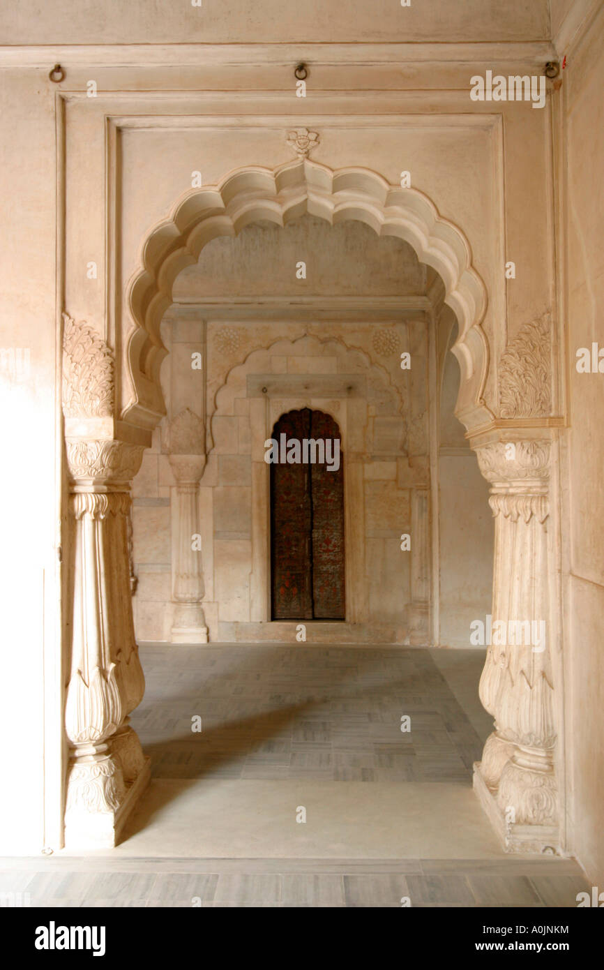 Interior of the Junagarh Fort, Bikaner, Rajasthan, India Stock Photo ...