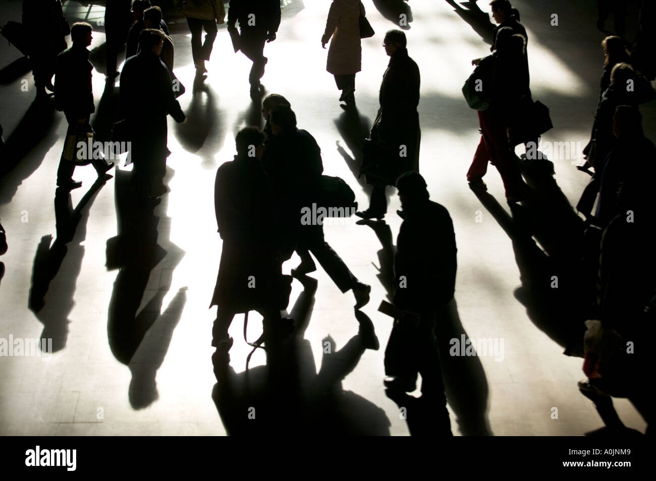 CROWDS IN SILHOUETTE Stock Photo - Alamy