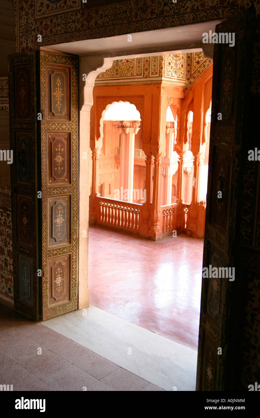 Interior of the Junagarh Fort, Bikaner, Rajasthan, India Stock Photo ...