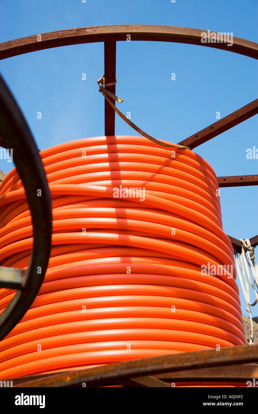 CONSTRUCTION, WIRE, SPOOLS, LARGE, TUBING Stock Photo - Alamy