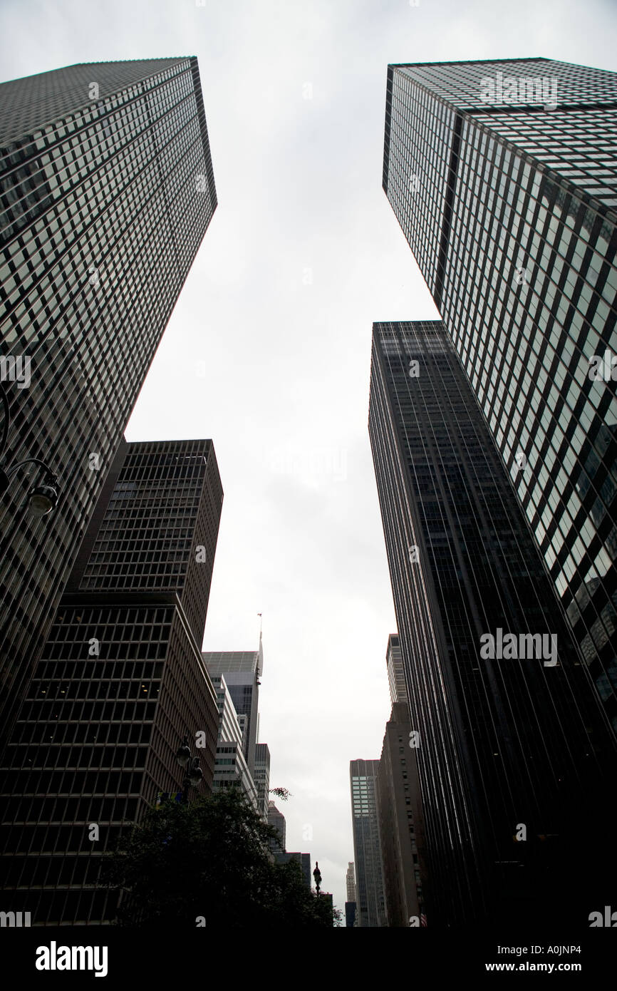SKYSCRAPERS IN NEW YORK CITY, PERSPECTIVE Stock Photo - Alamy