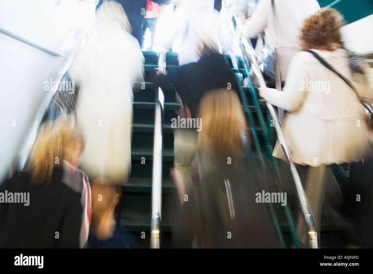 PEOPLE ON STAIRWAY Stock Photo - Alamy