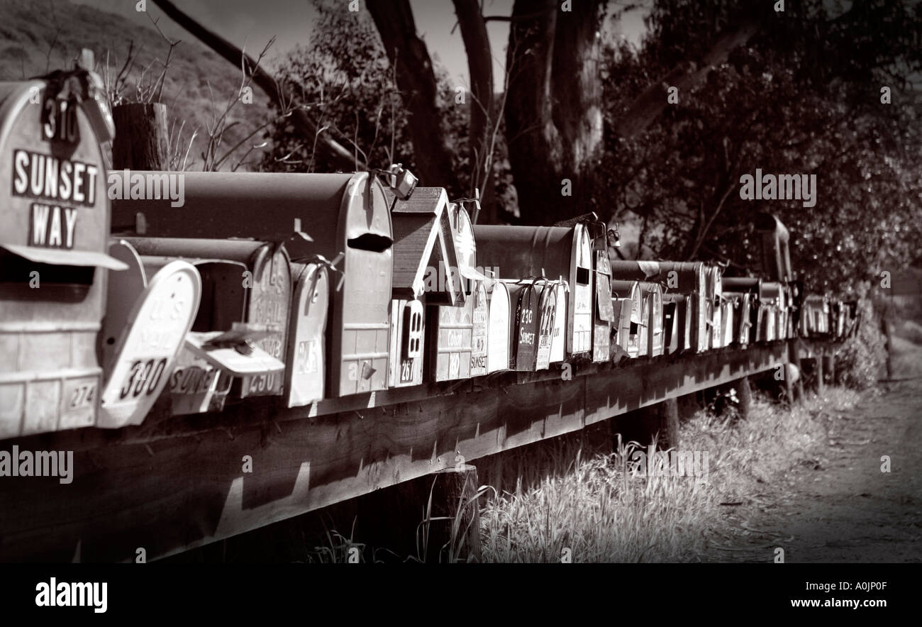 American letter boxes Stock Photo - Alamy
