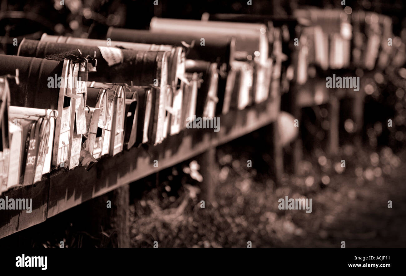 American letter boxes Stock Photo - Alamy