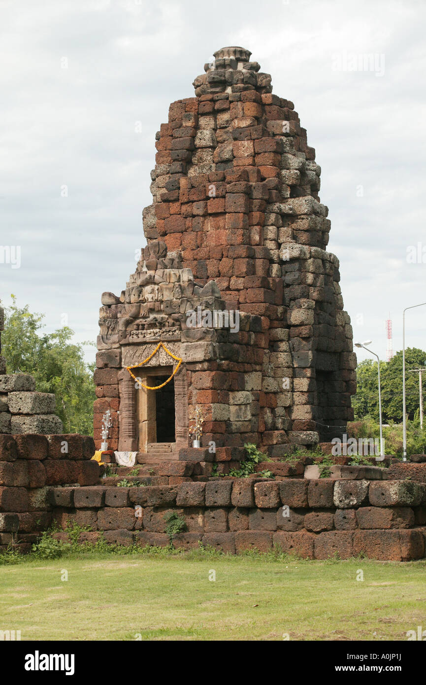 Prang Ku Khmer Tower Chaiyaphum In the old days this laterite Khmer temple served as a hospital ...