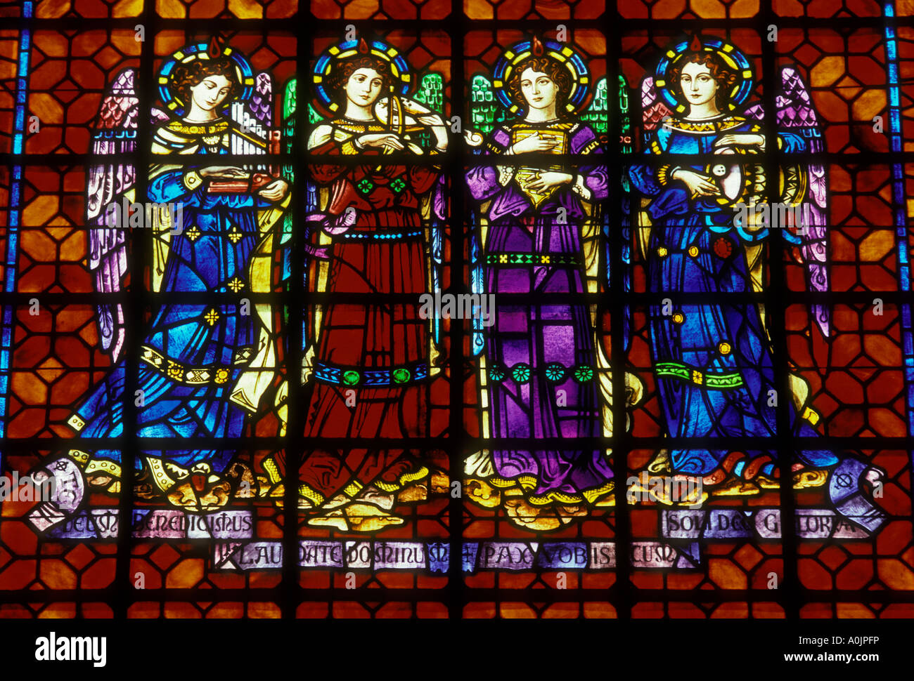 stained glass, singing angels, Mission San Francisco de Asis, Mission ... stained glass, singing angels, Mission San Francisco de Asis, Mission ...