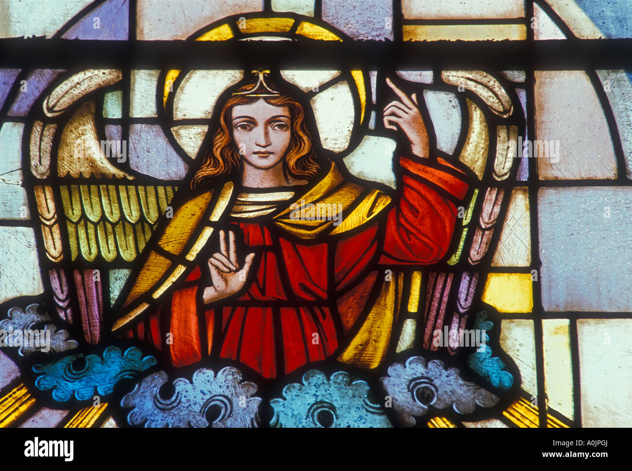 stained glass, San Rafael Arcangel, Mission San Francisco de Asis ... stained glass, San Rafael Arcangel, Mission San Francisco de Asis ...