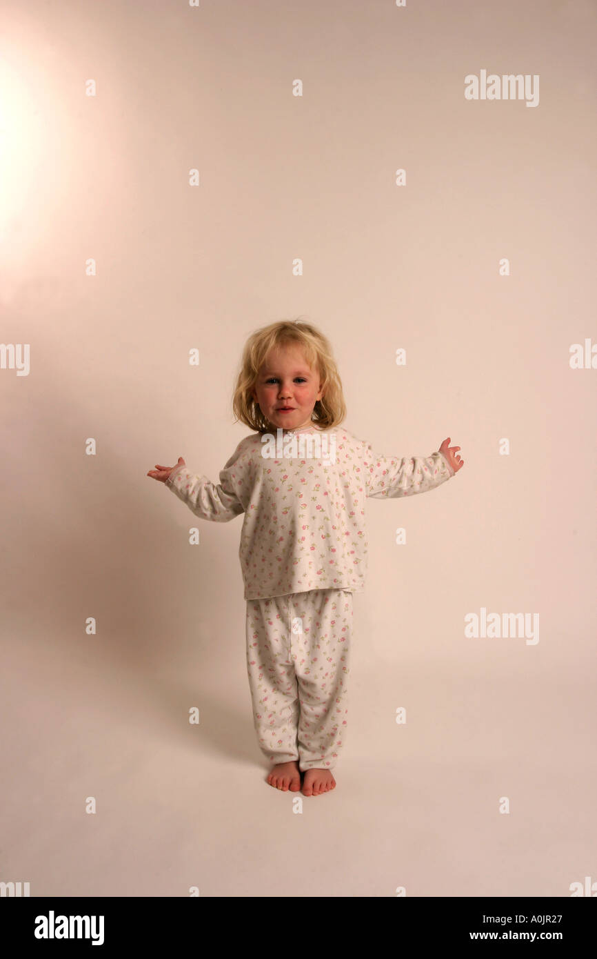 Toddler showing off Stock Photo - Alamy