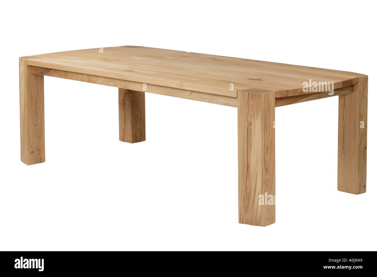 Wooden dining table Stock Photo - Alamy