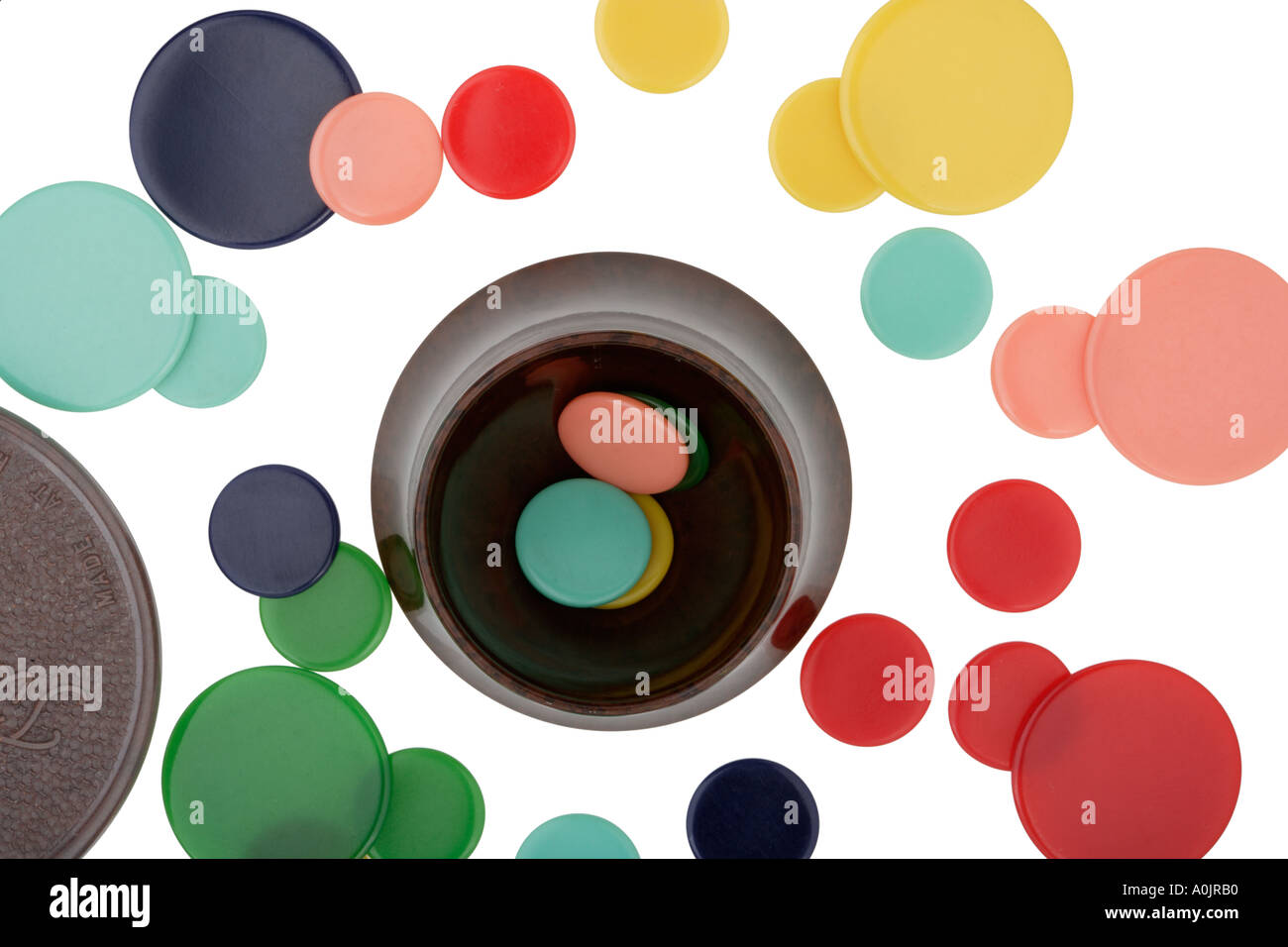 Tiddlywinks counters hi-res stock photography and images - Alamy