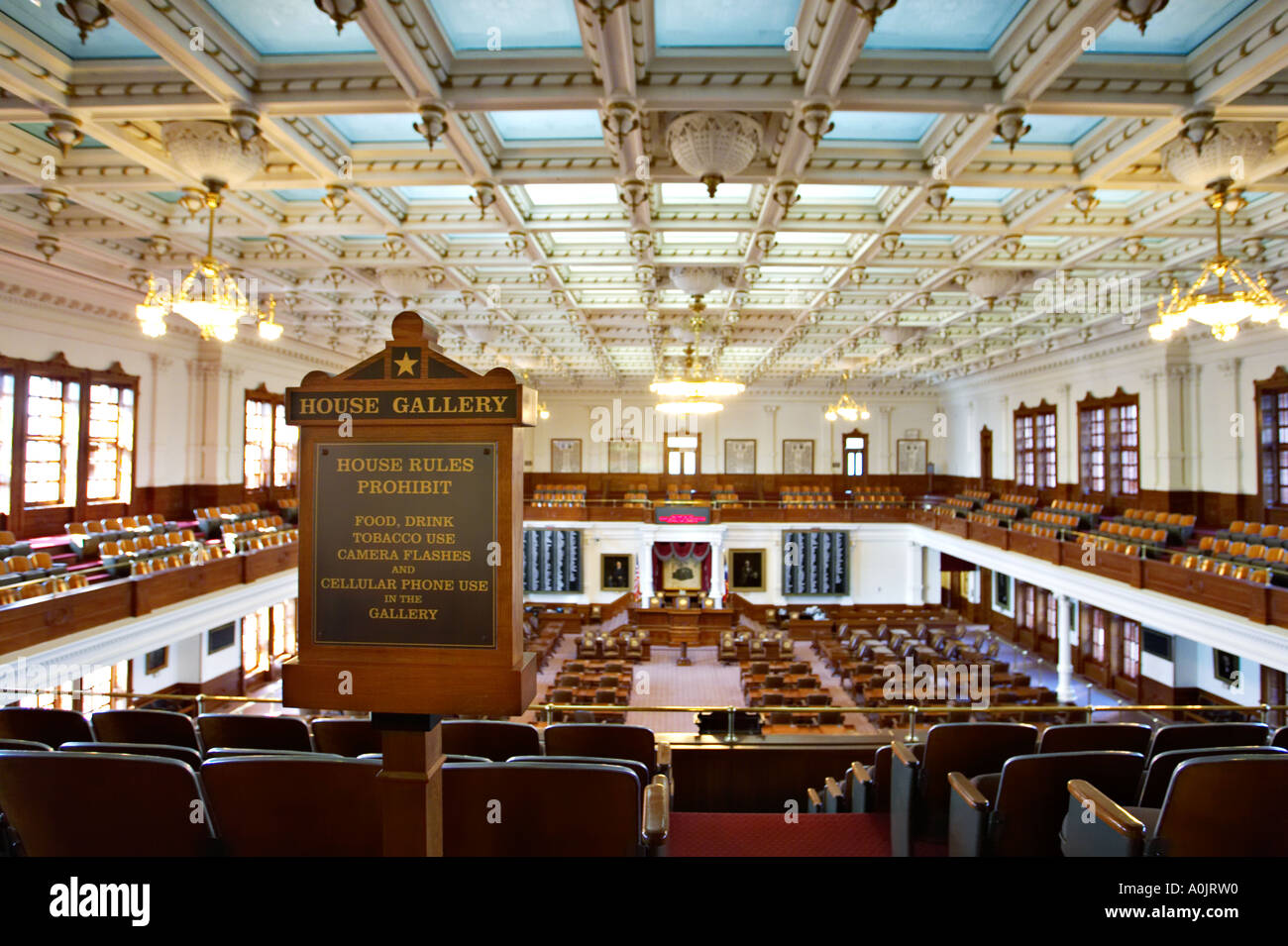 TEXAS Austin House of Representatives state capitol building interior ...