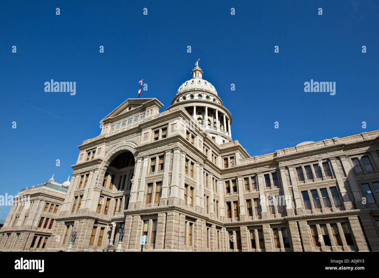 TEXAS Austin Goddess of Liberty hold star atop dome of state capitol ...