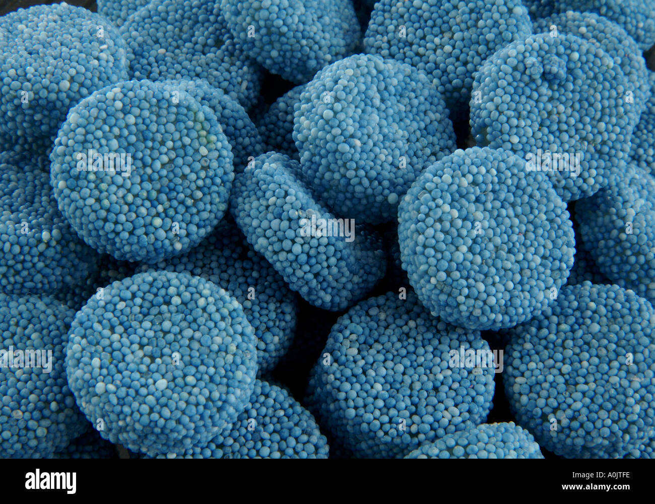 Blue coloured liquorice allsorts, invented by Basset's. Also known as ...