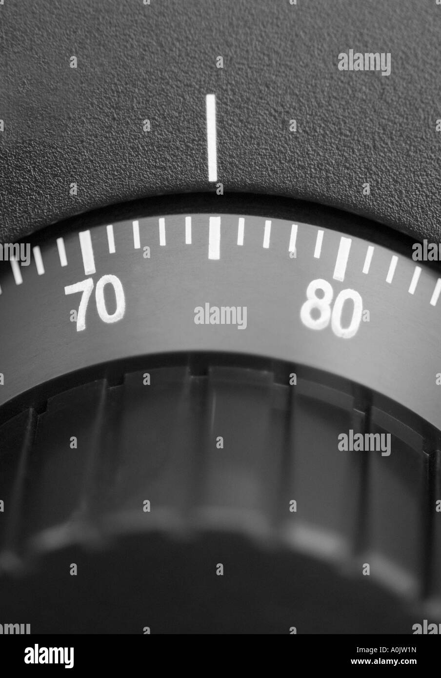 Close up a Security Safe Dial Stock Photo - Alamy