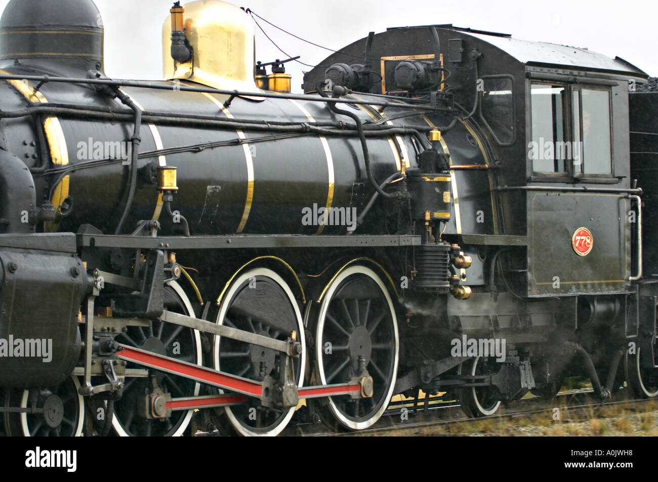 NEW ZEALAND Fairlight Kingston Flyer passenger steam train runs between ...