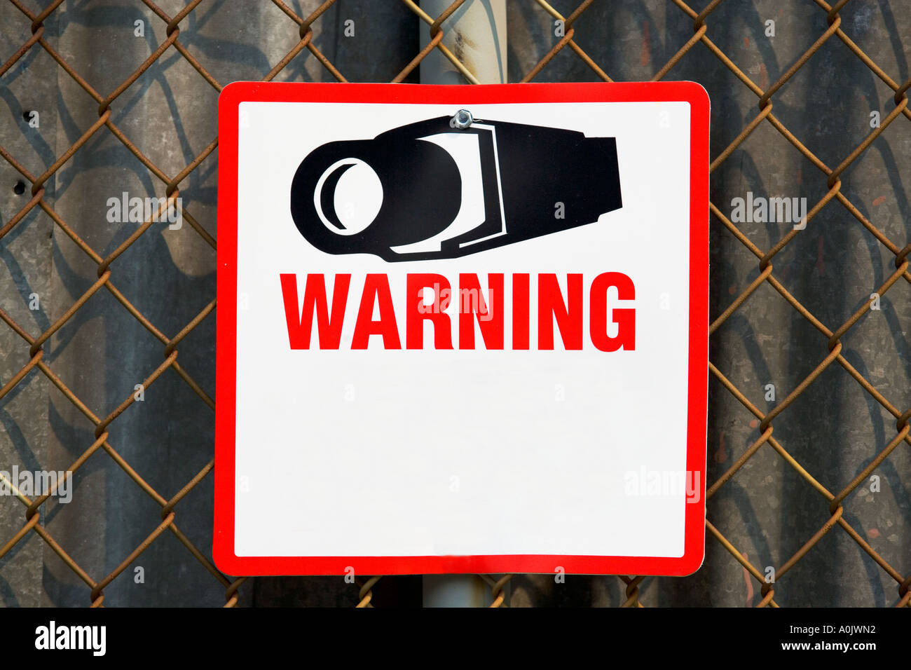 SECURITY CAMERA SIGN Stock Photo - Alamy