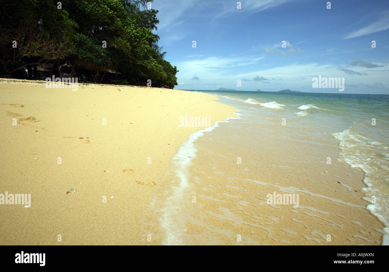 A quiet beach on the island of Bu Bu in Southern Thailand This is one ...