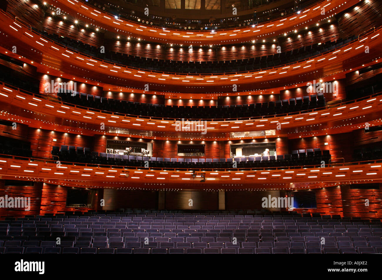 Denmark Copenhagen The main stage hall at the newely opened opera house ...
