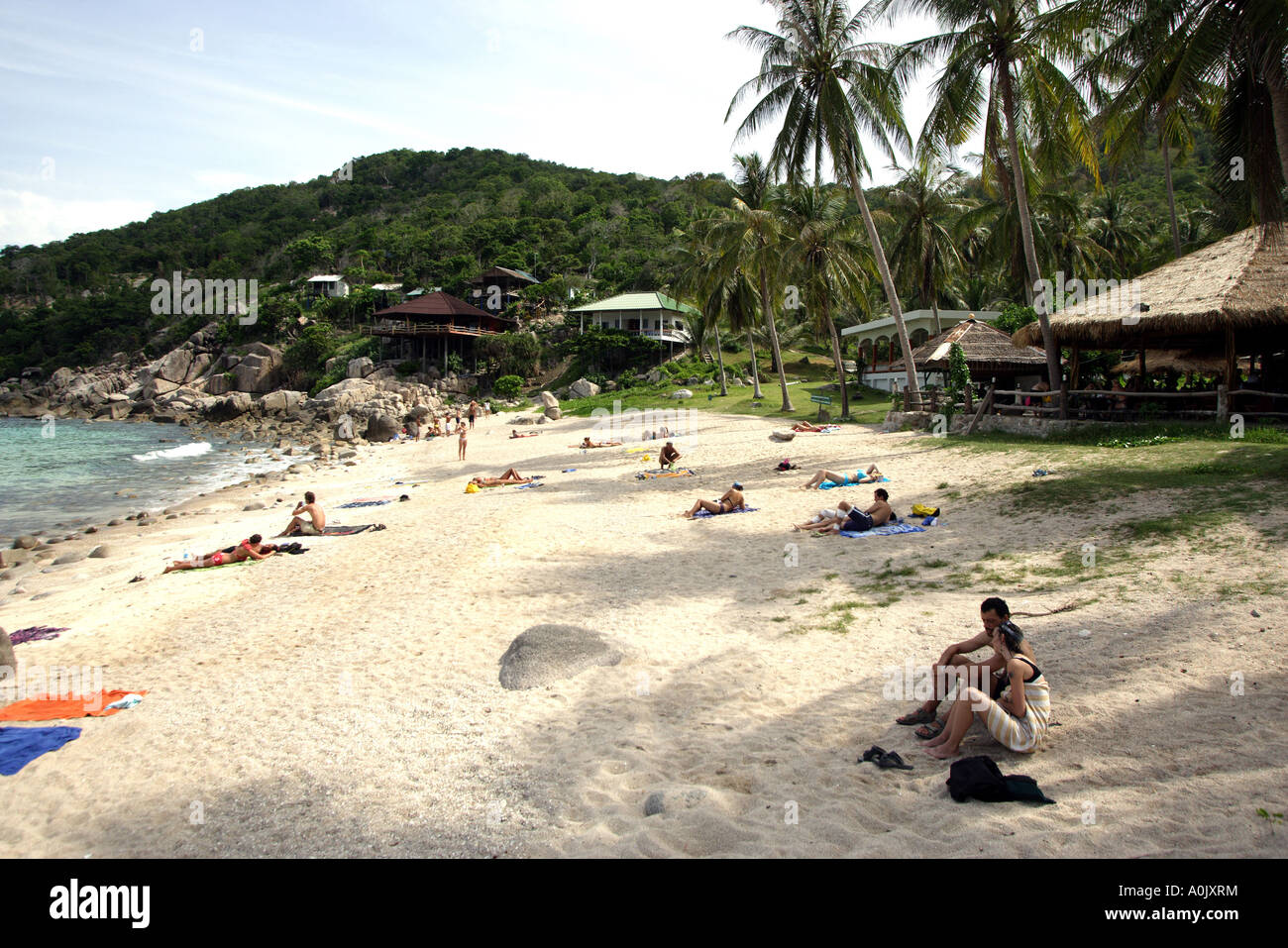 Beaches at Koh Tao Turtle Island in Southern Thailand The island is 8km ...