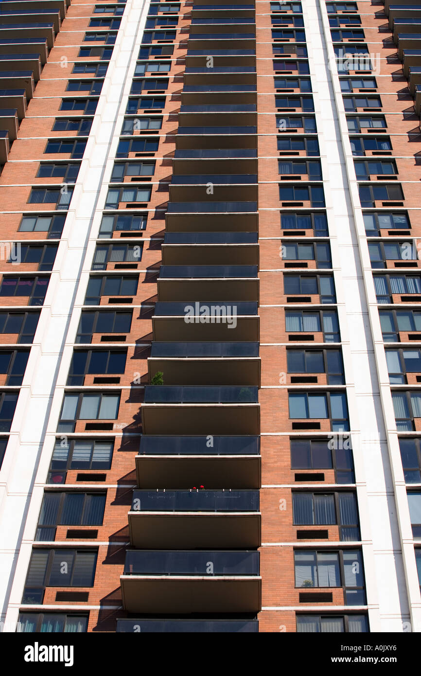 HIGH RISE BUILDING WITH TERRACES Stock Photo - Alamy