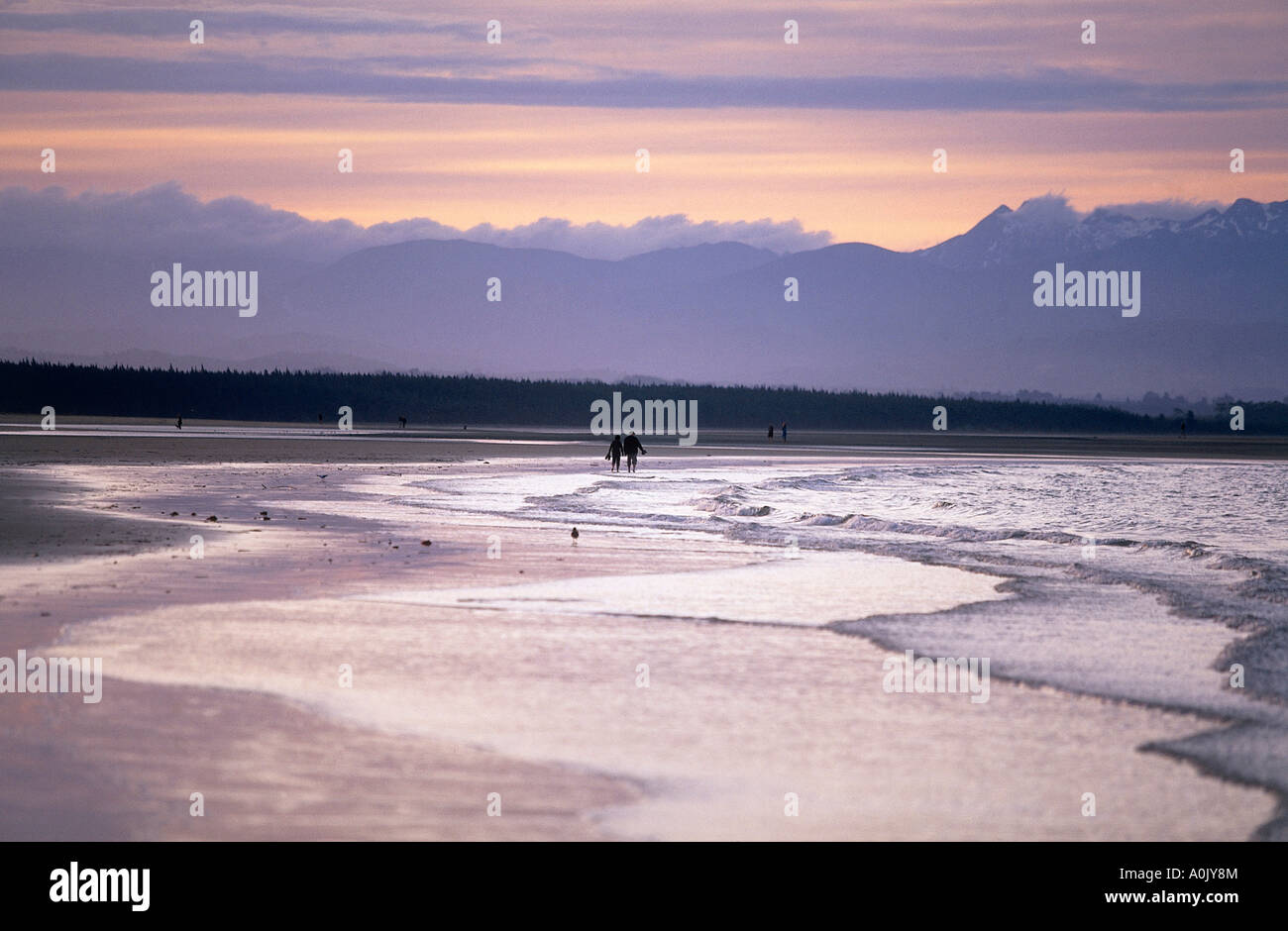 Tahunanui Beach Nelson Tasman Bay Stock Photo - Alamy