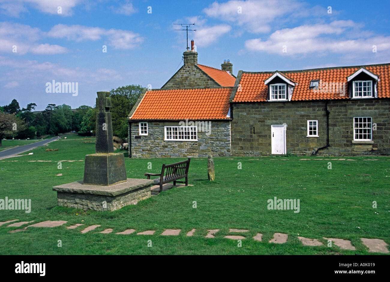 War memorial and cottages Goathland Aidensfield of Heartbeat television ...