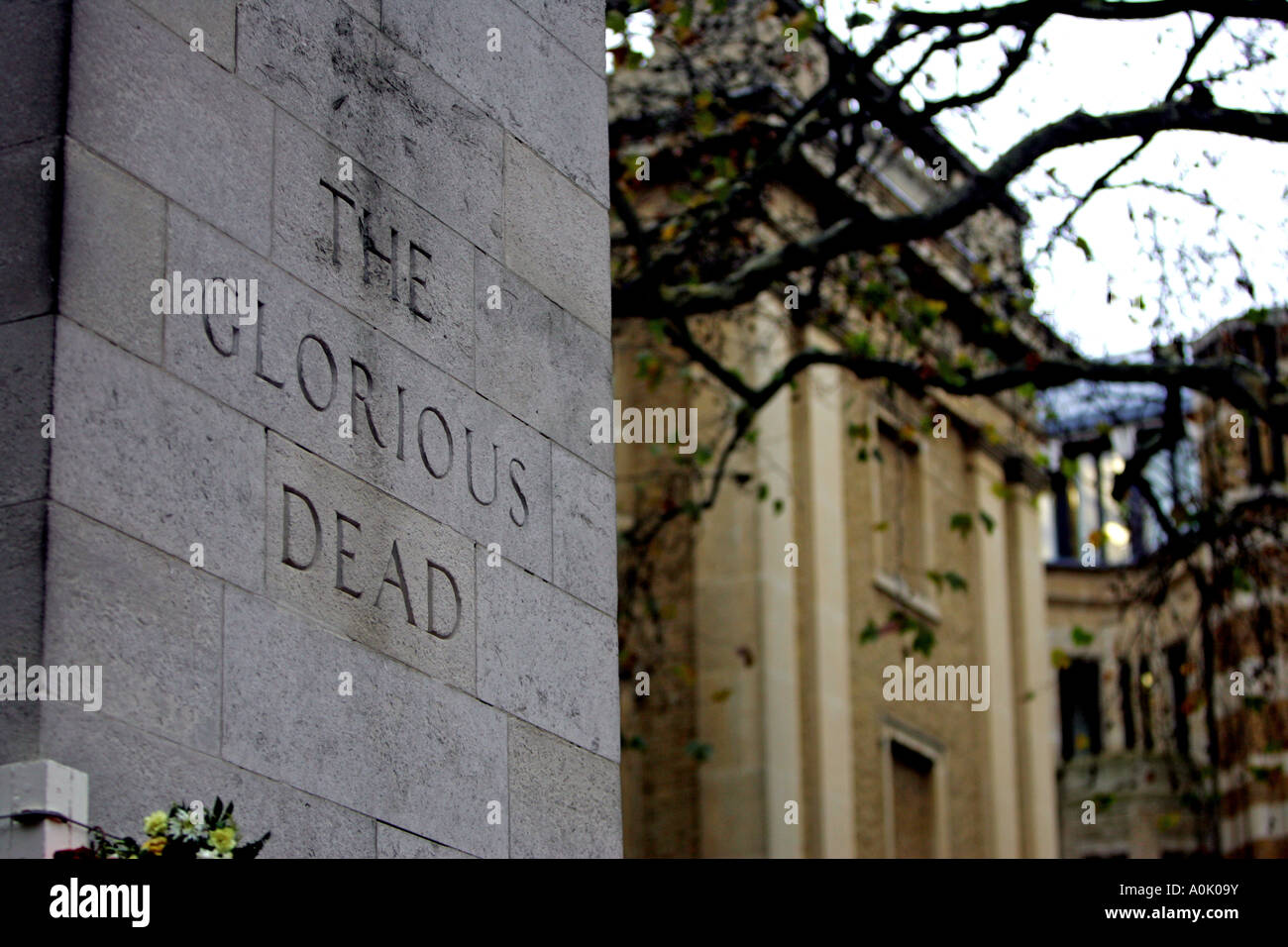 The Glorious Dead sign at the War Memorial on Whitehall London England ...