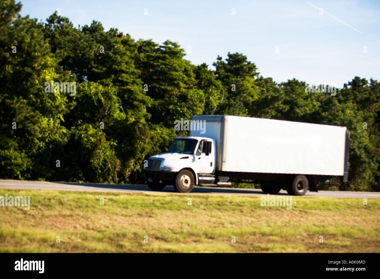 TRUCKING, TRUCK ON THE MOVE Stock Photo - Alamy