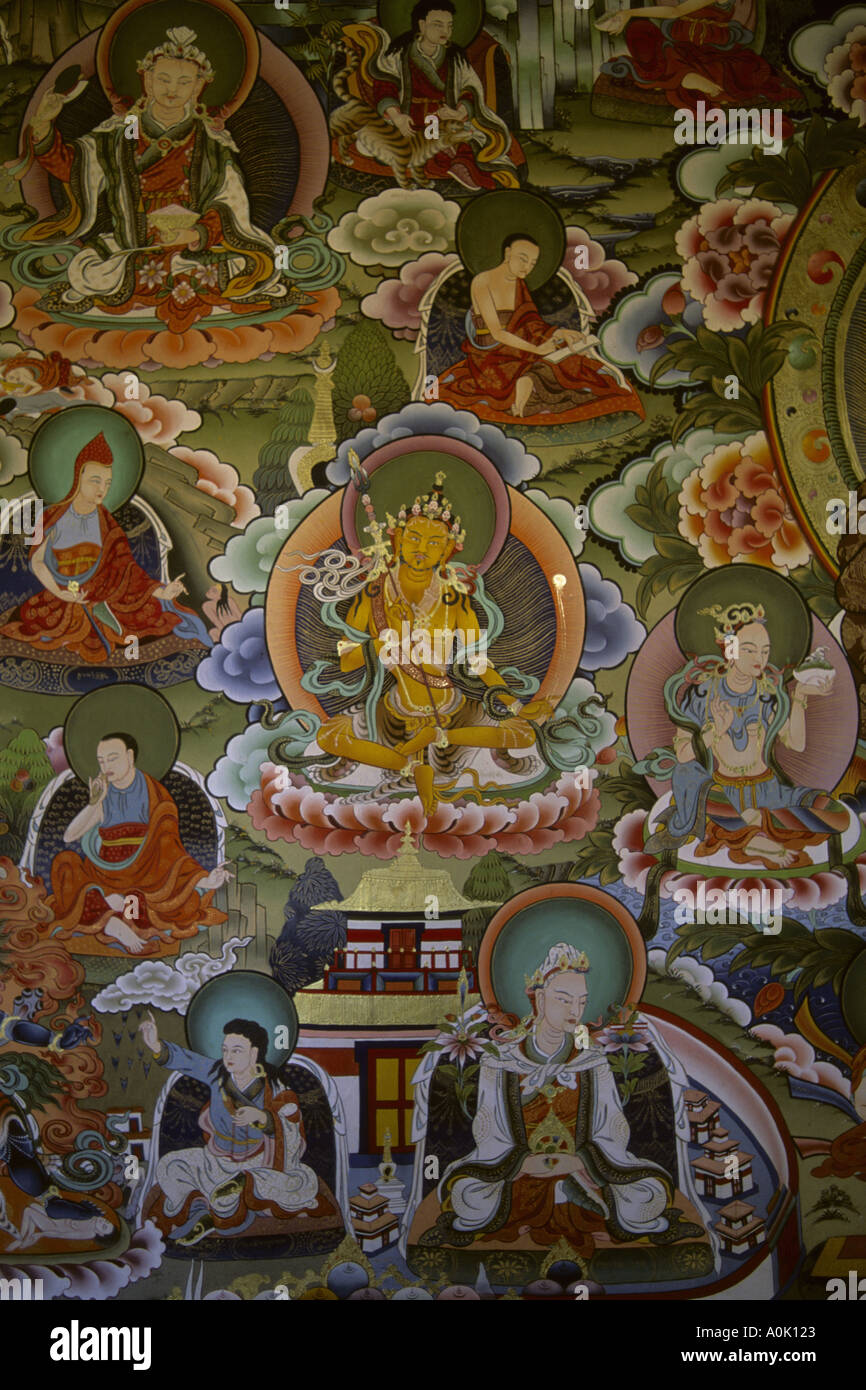 Bhutan religious image Stock Photo - Alamy