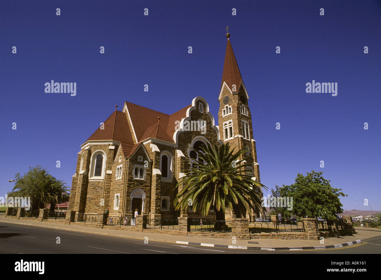 Namibia Windhoek Lutheran church Stock Photo - Alamy