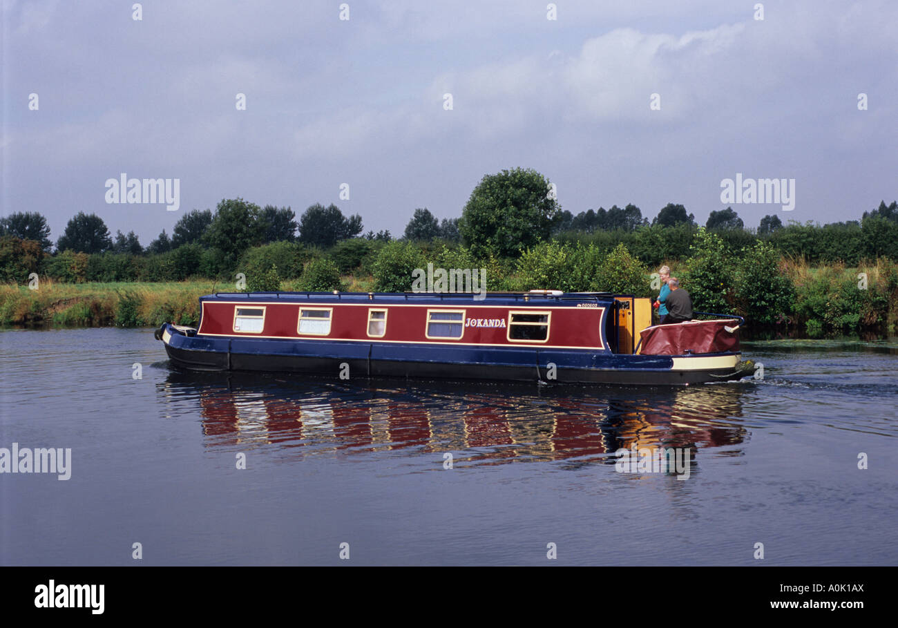 Narrowboat on river trent trent hi-res stock photography and images - Alamy