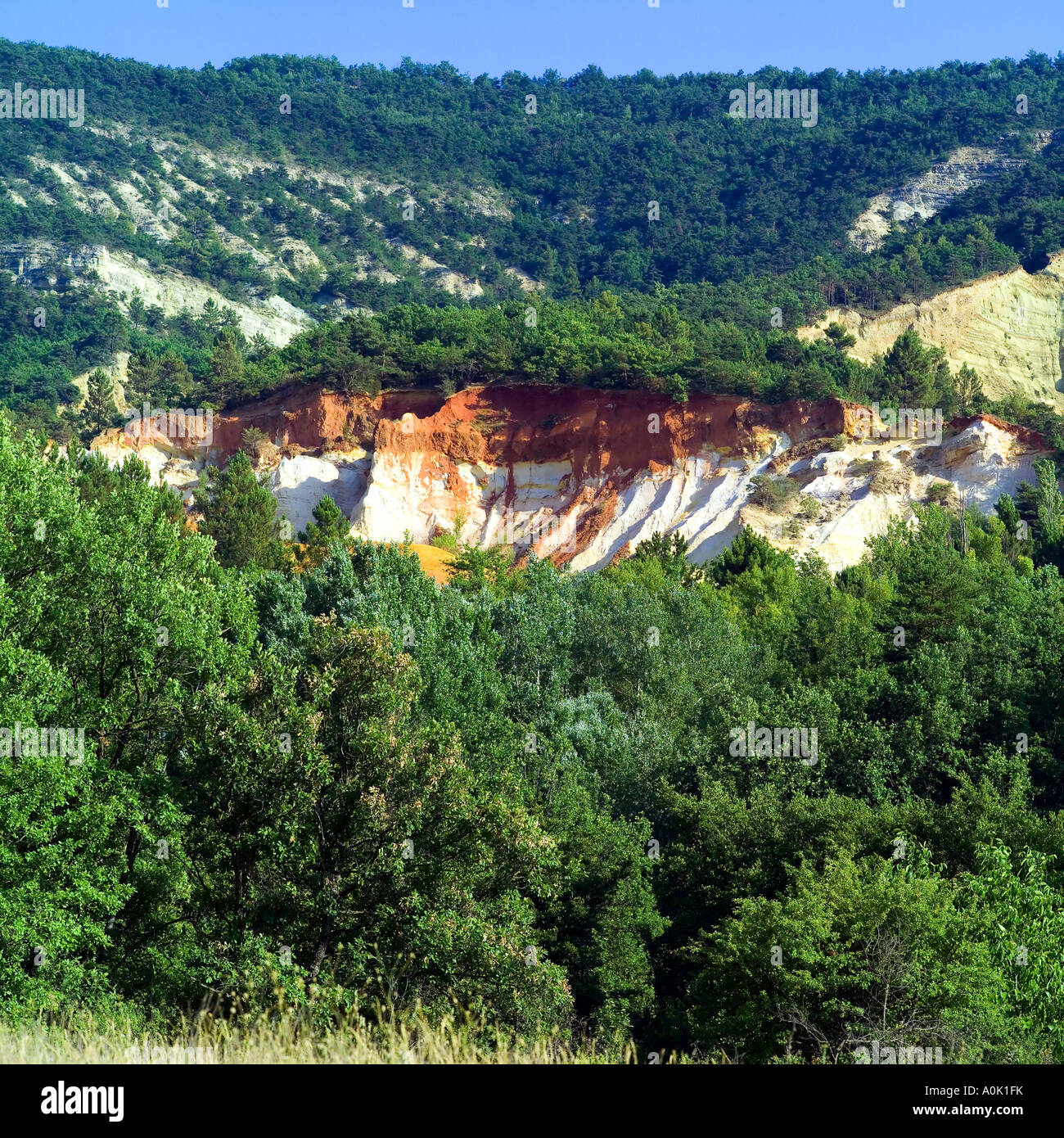 Le Colorado Provençal de Rustrel, former ochre quarry, Rustrel, Lubéron ...